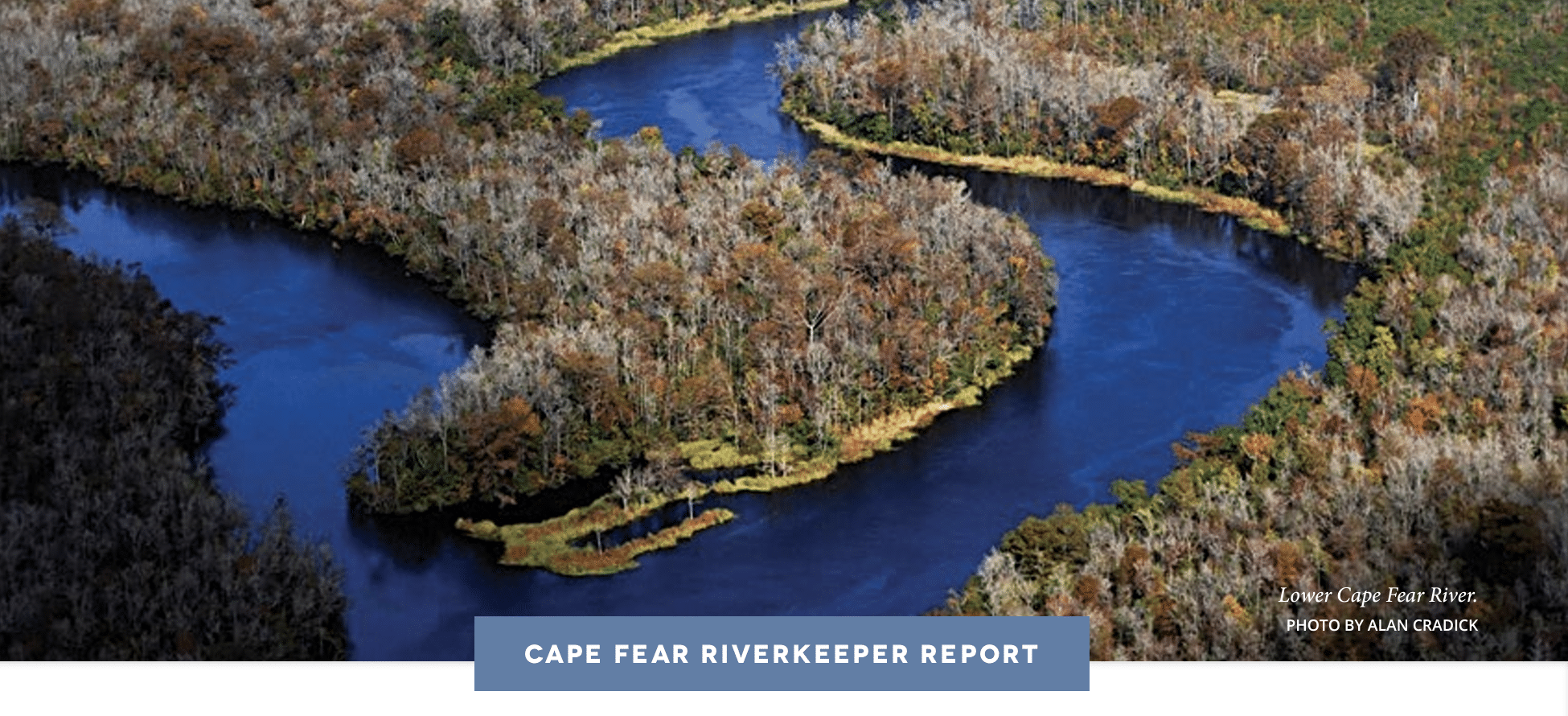 Cape Fear Report: While Riverkeepers Fly, State Regulators Are Grounded